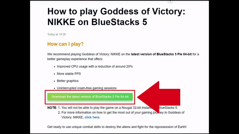 Play GODDESS OF VICTORY: NIKKE on BlueStacks 5 Android Pie – BlueStacks Support