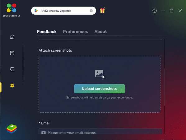 How to report a problem on BlueStacks X – BlueStacks Support