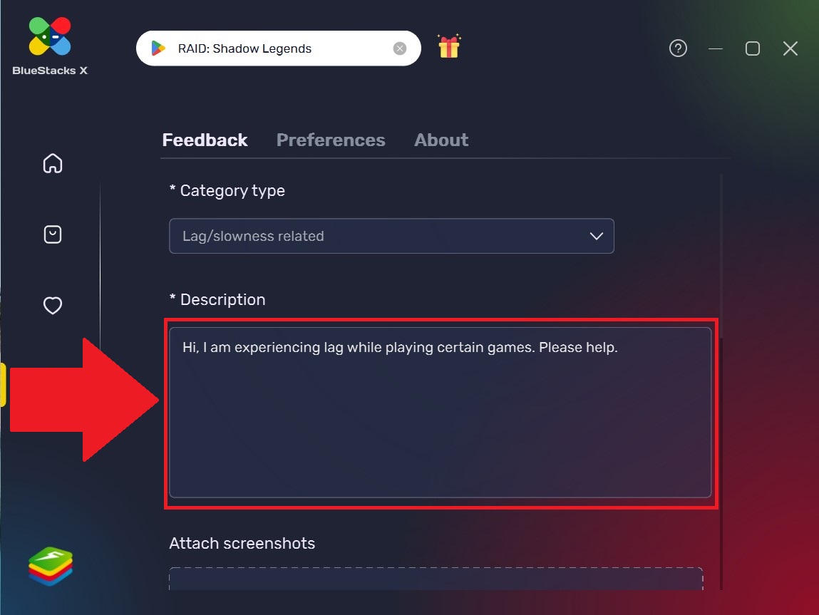 How to report a problem on BlueStacks X – BlueStacks Support