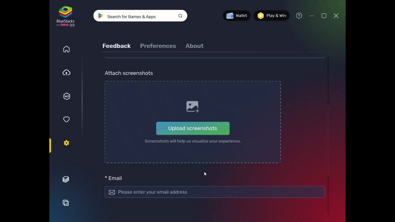 How to report a problem on BlueStacks X – BlueStacks Support