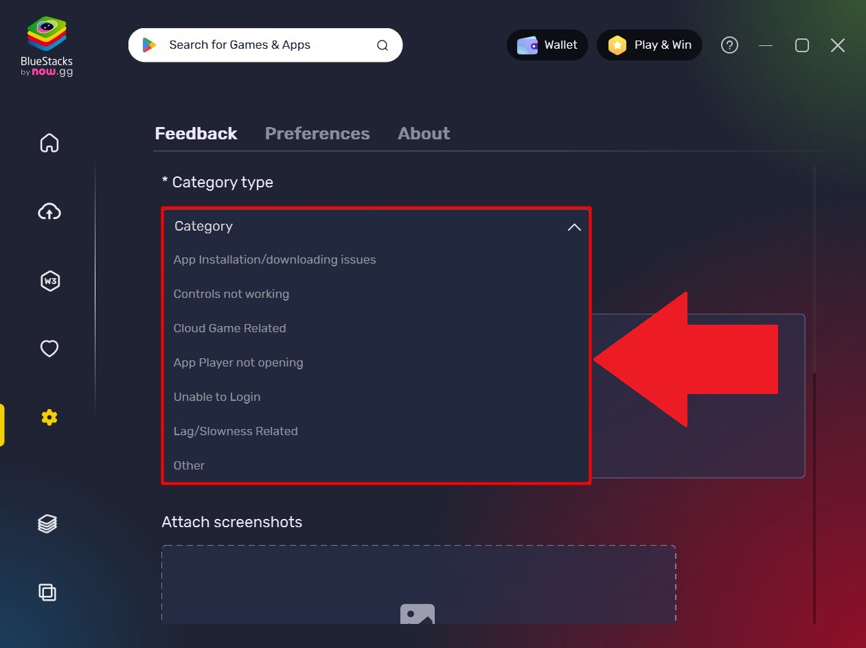 How to report a problem on BlueStacks X – BlueStacks Support