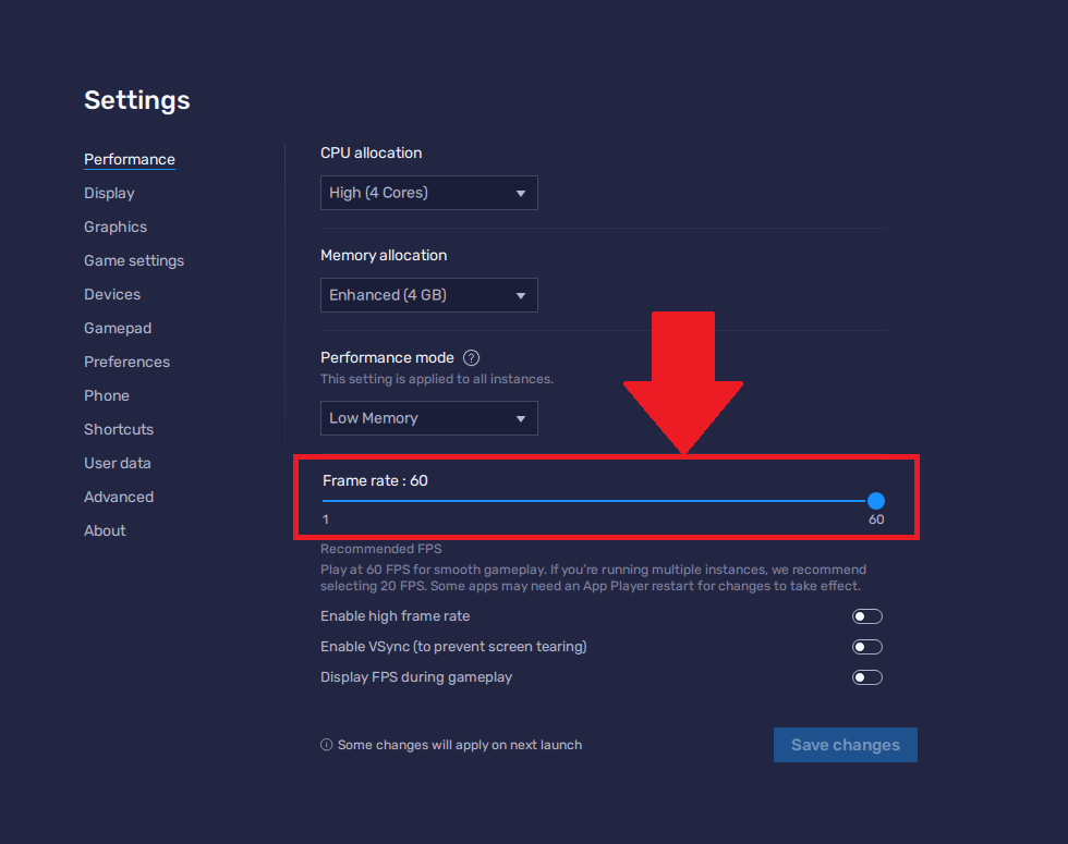 Customize FPS on BlueStacks 5 – BlueStacks Support