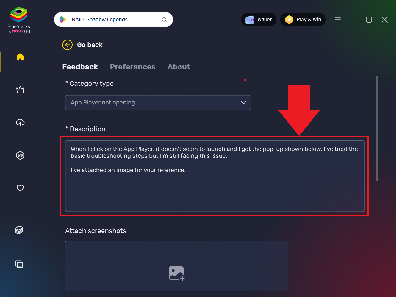 How to report a problem on BlueStacks X – BlueStacks Support
