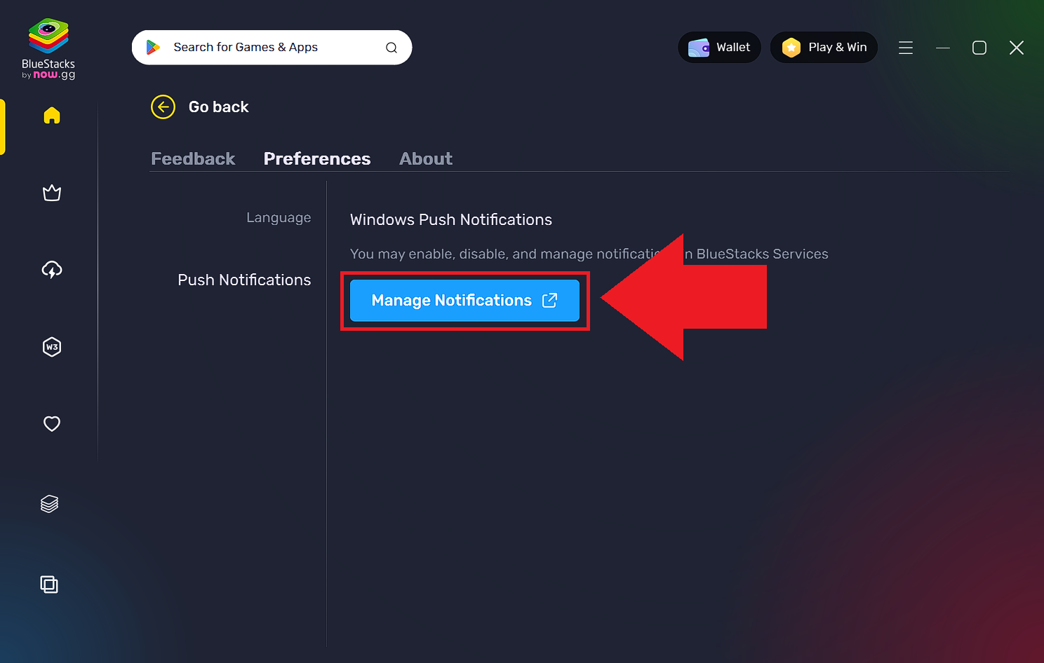 How to manage notifications for BlueStacks Services – BlueStacks Support