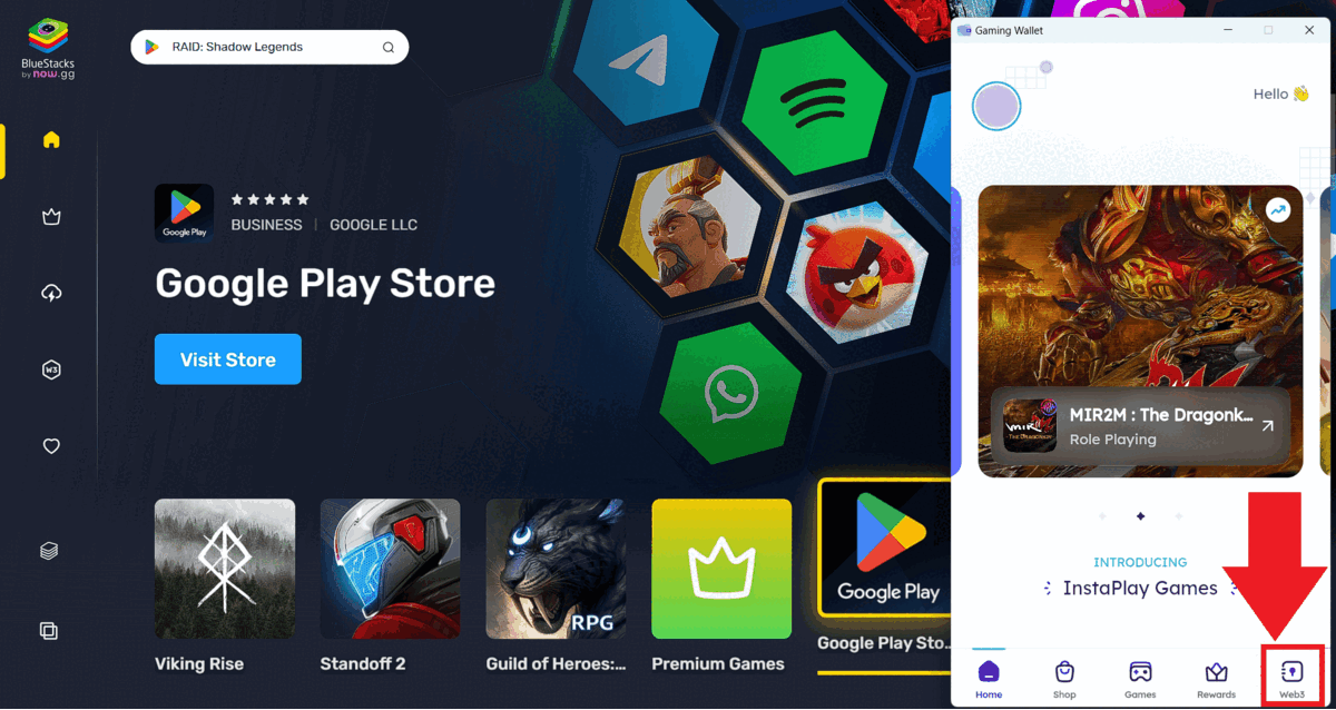How to use the Gaming Wallet by now.gg on BlueStacks X – BlueStacks Support