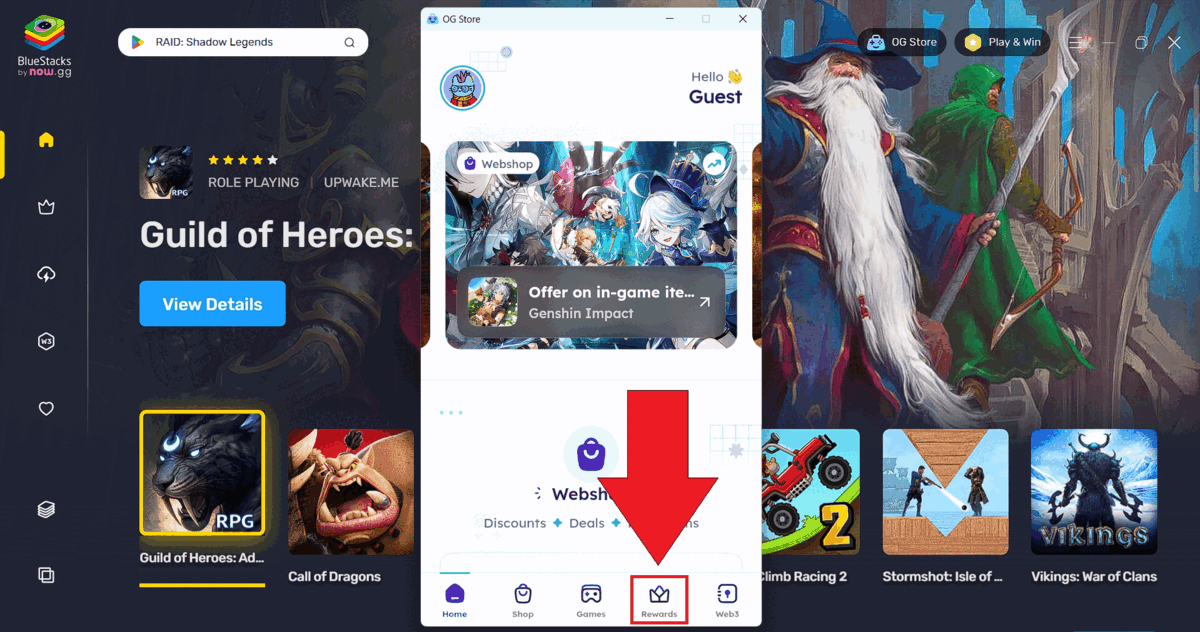 How to use the OG Store on BlueStacks X – BlueStacks Support