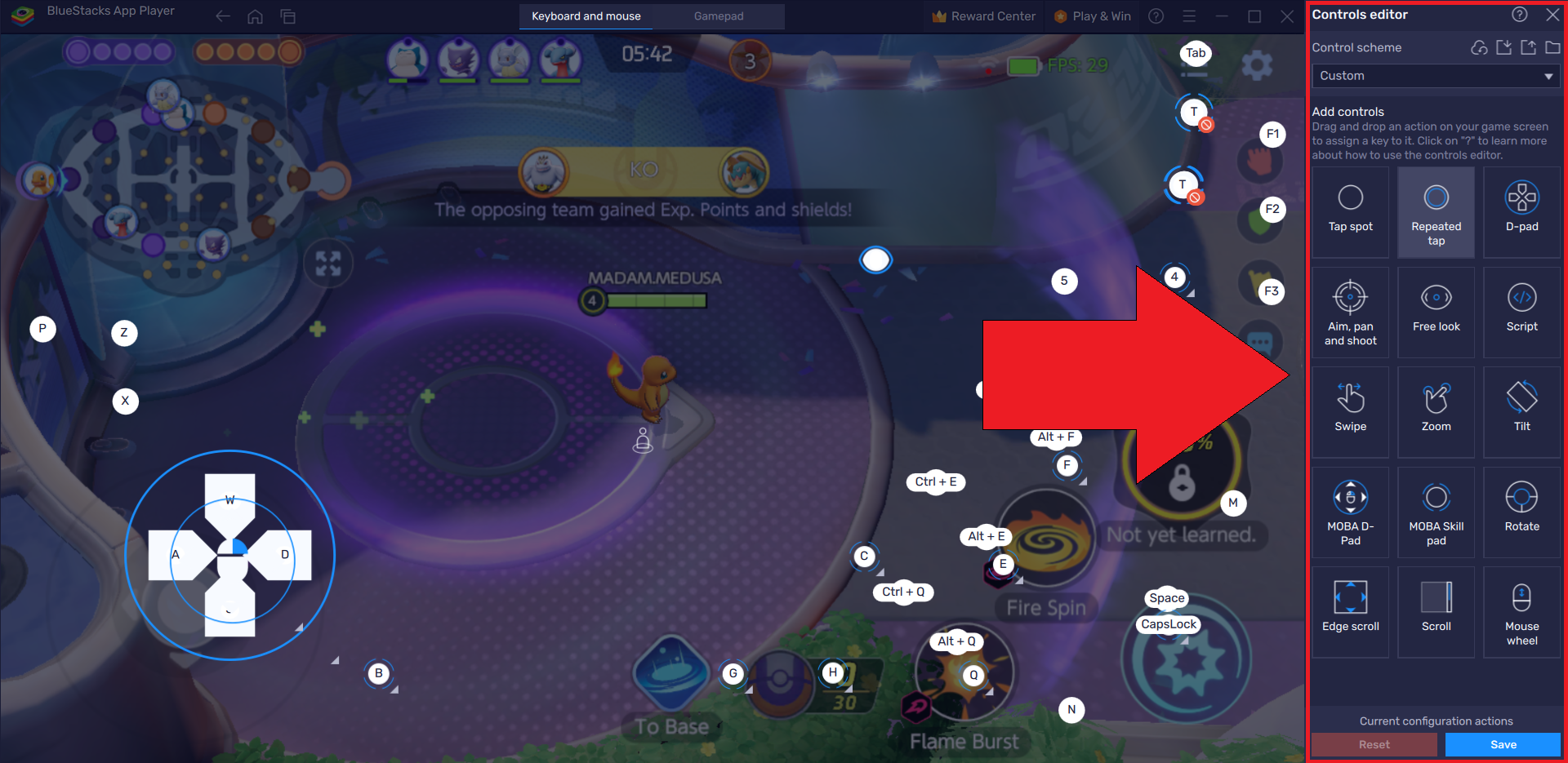 Keyboard controls for Pokemon Unite on BlueStacks 5 – BlueStacks Support