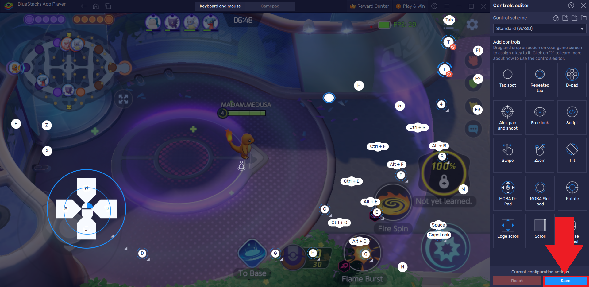 Keyboard controls for Pokemon Unite on BlueStacks 5 – BlueStacks Support