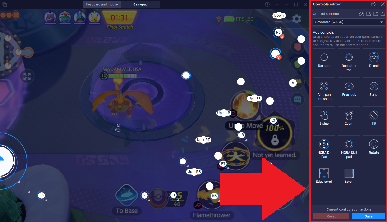 How to create/edit gamepad controls for Pokemon Unite on BlueStacks 5 ...