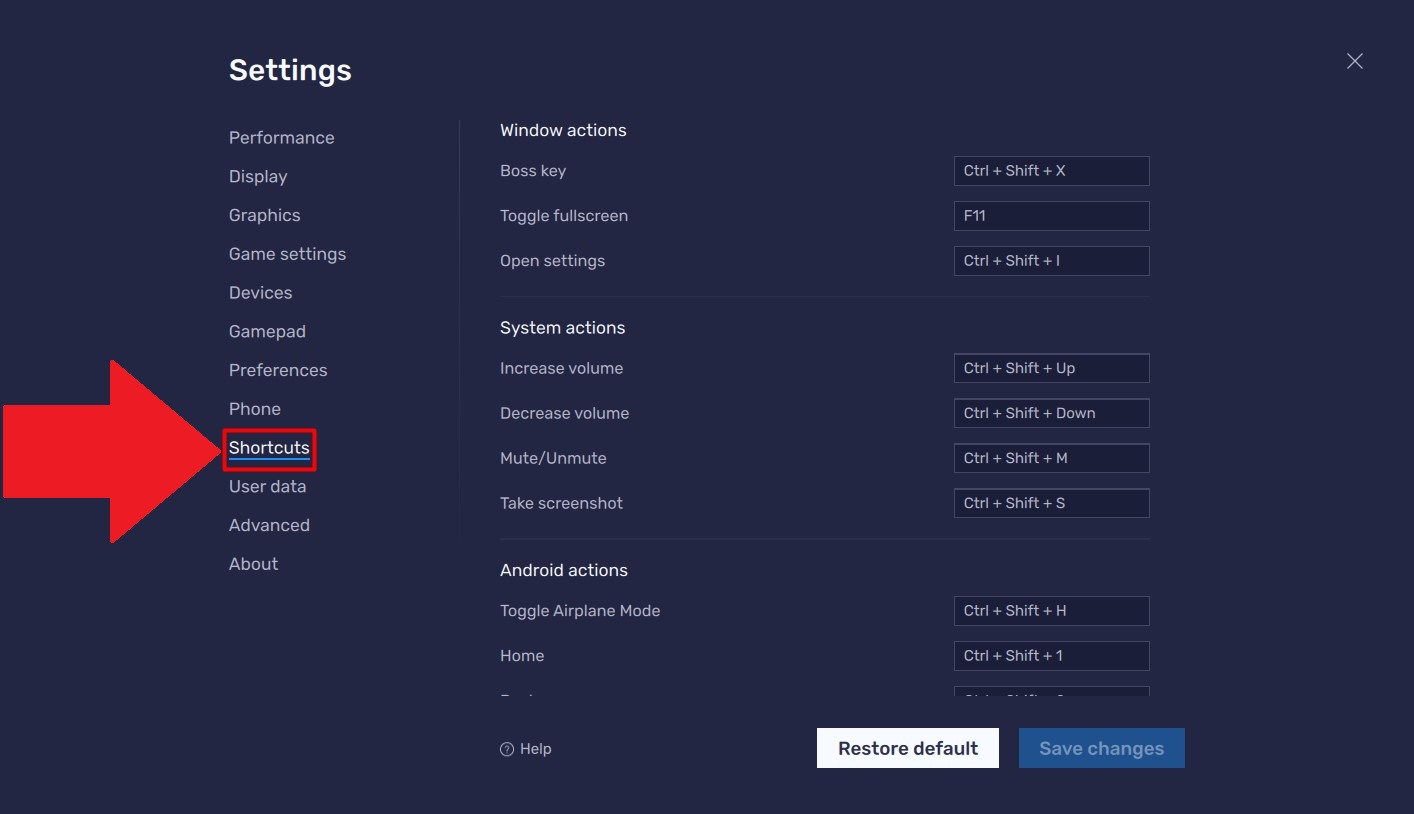 How to view or edit shortcut keys on BlueStacks 5 – BlueStacks Support