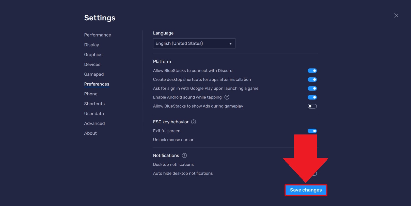 BlueStacks 5 - 広告表示を無効にする方法 – BlueStacks サポート