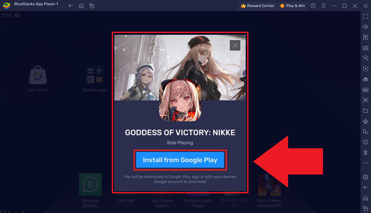 Juega DIOSA DE LA VICTORIA: NIKKE en BlueStacks 5 Android Pie – BlueStacks Apoyo