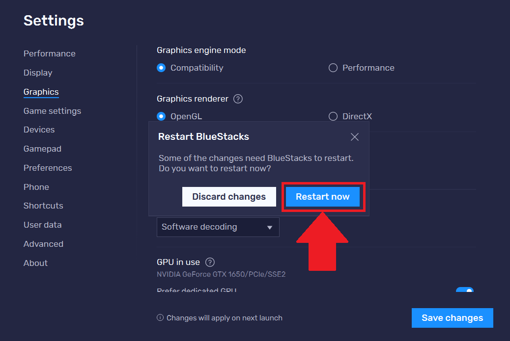 How to switch the Interface renderer within BlueStacks 5 – BlueStacks ...
