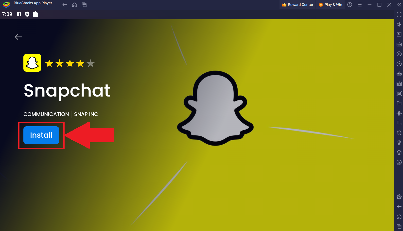 Solução para travamento do Snapchat no BlueStacks 5 – Suporte BlueStacks