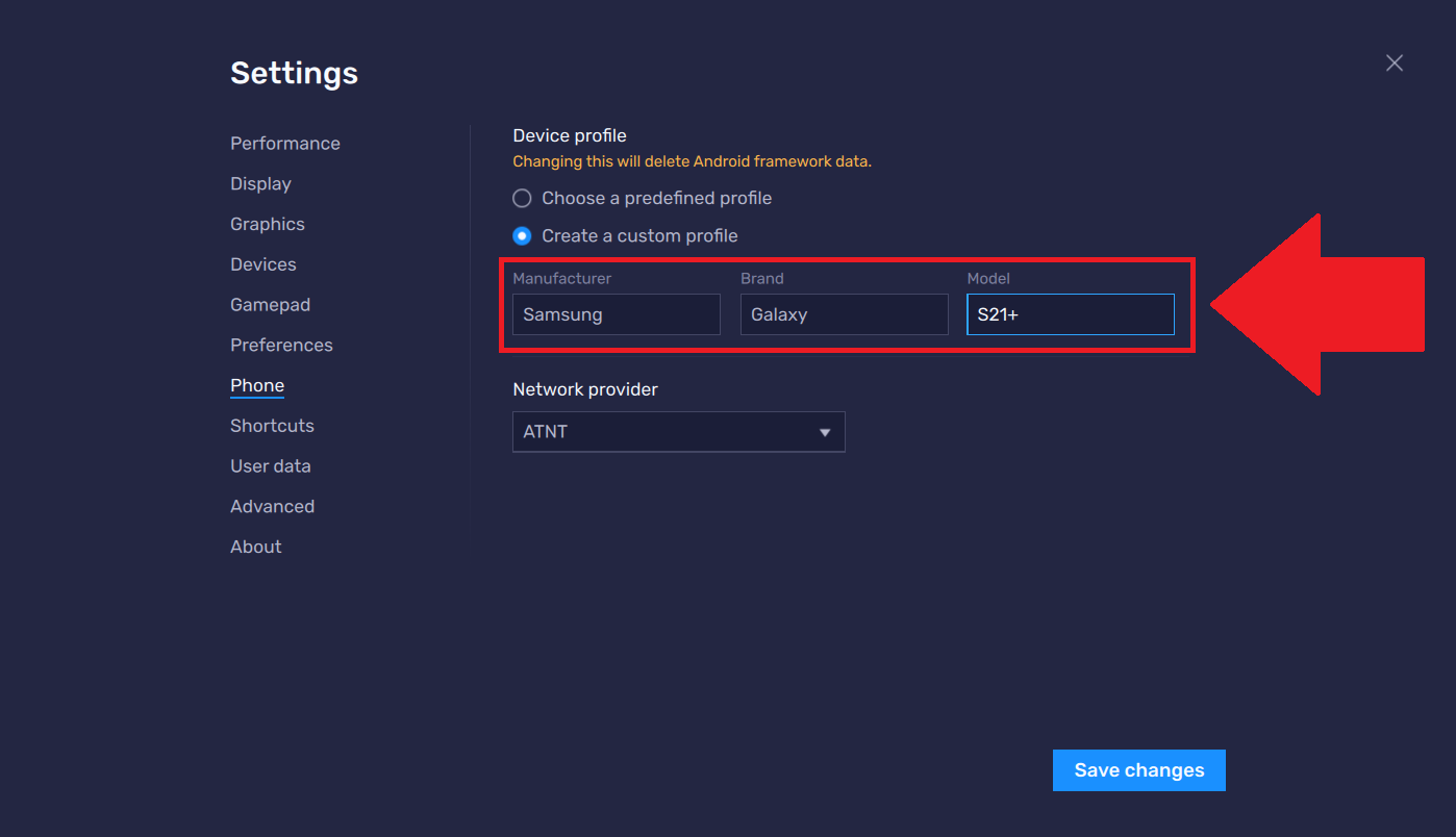 How to create a custom device profile on BlueStacks 5 – BlueStacks Support