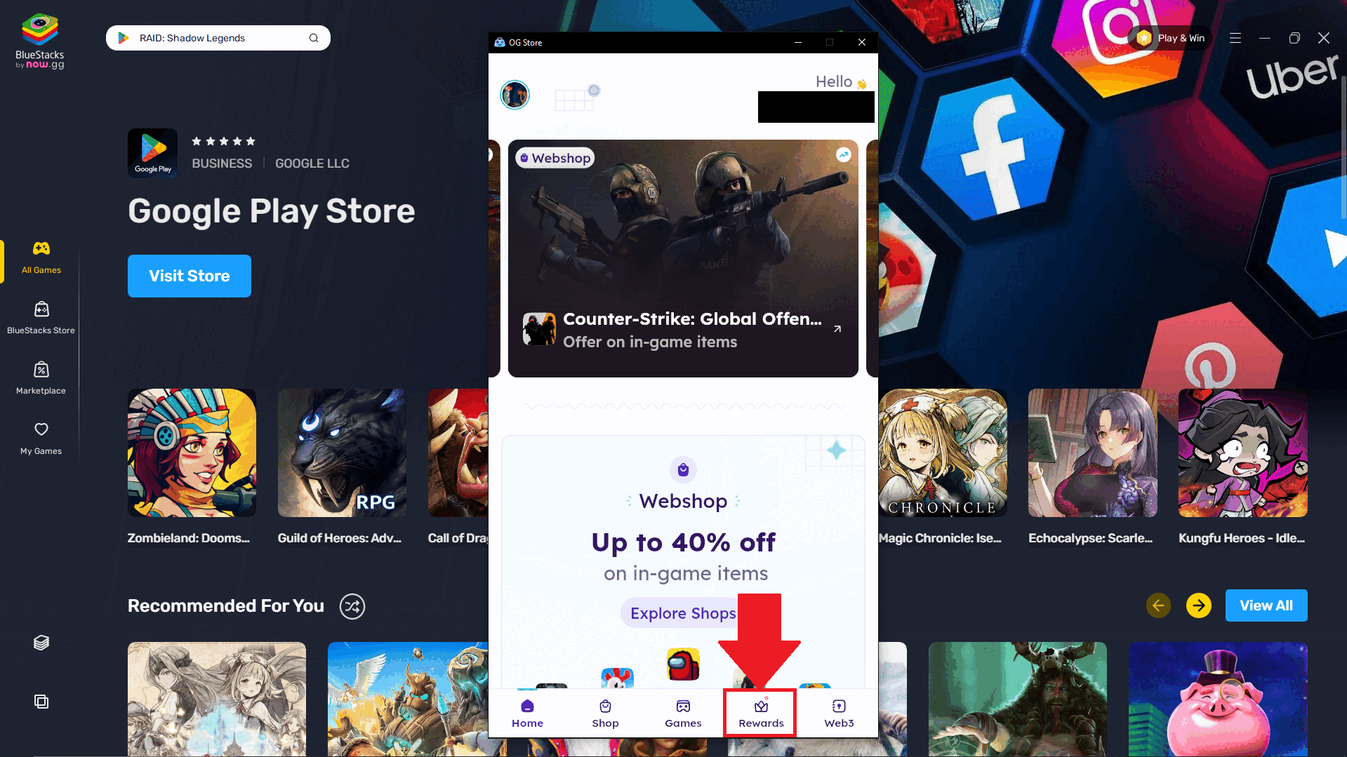 Come iscriversi all'OG Store – Supporto BlueStacks Come iscriversi all'OG Store – Supporto BlueStacks