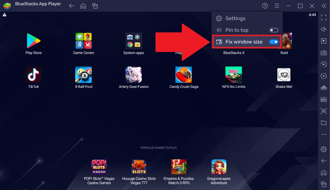 How to lock the size of your BlueStacks 5 window – BlueStacks Support