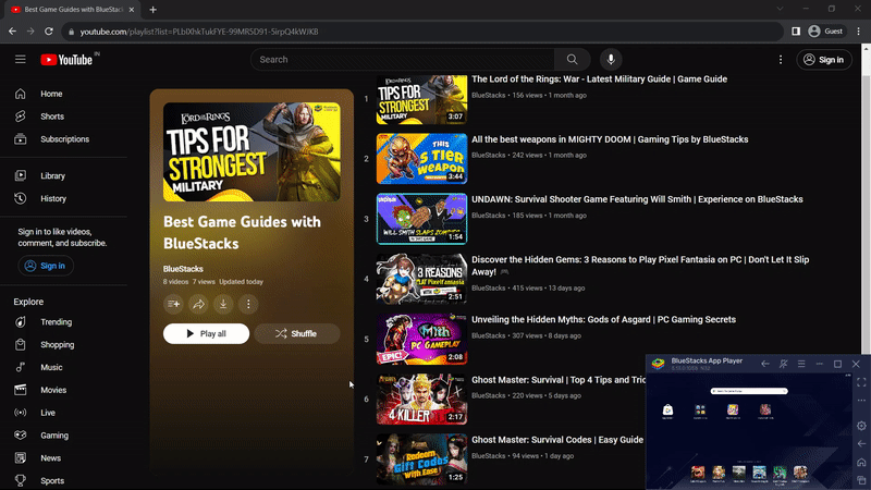 How to use BlueStacks 5's Mini mode for easier multi-tasking ...