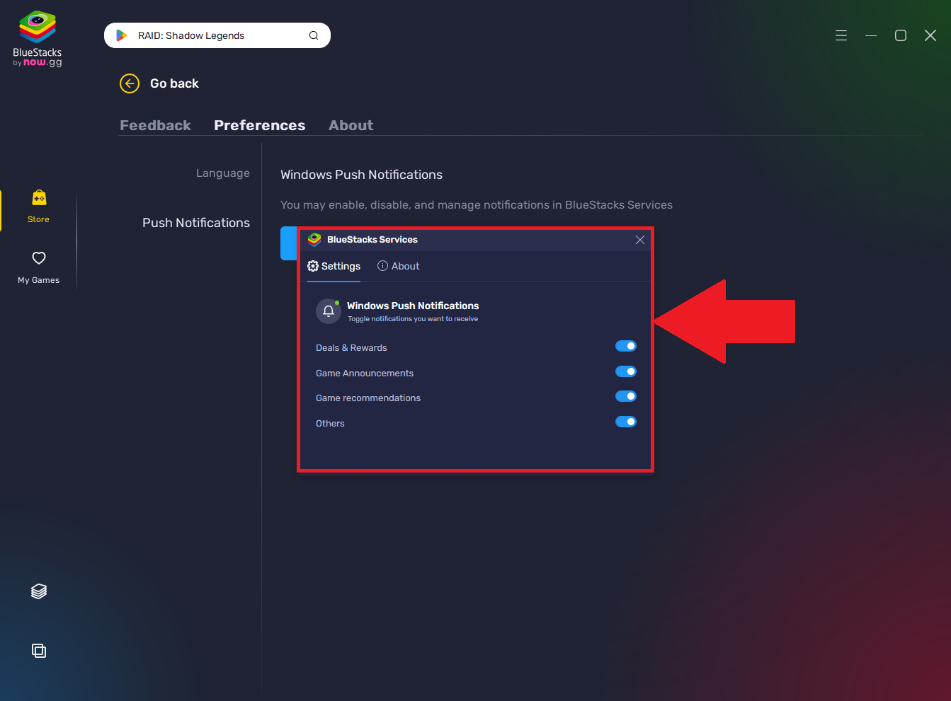 Comment gérer les notifications pour BlueStacks Services – Support ...