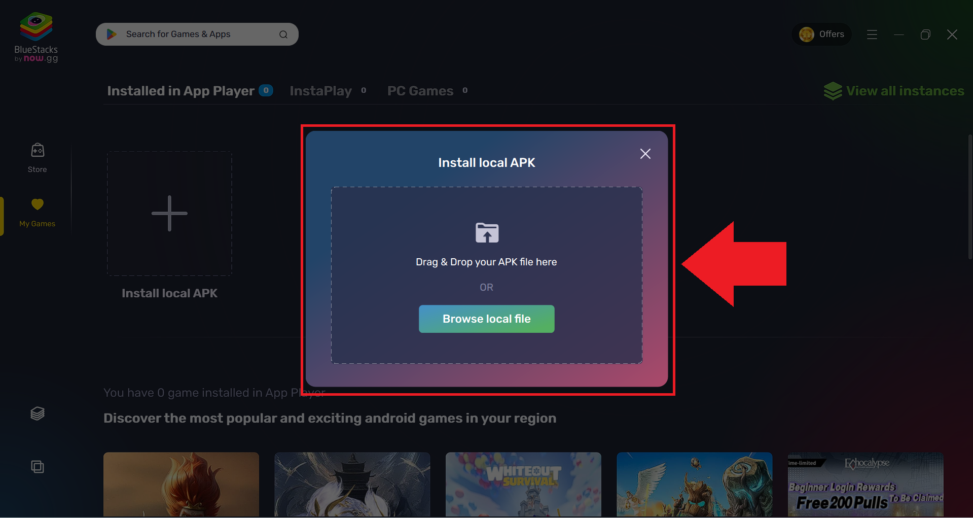 Как установить APK на BlueStacks X – Поддержка BlueStacks
