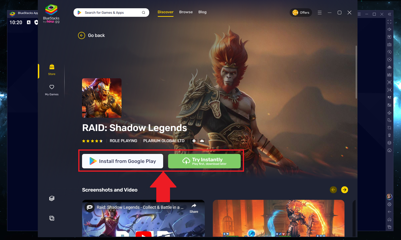 How to install an app from the BlueStacks Store, Play Store or using an ...