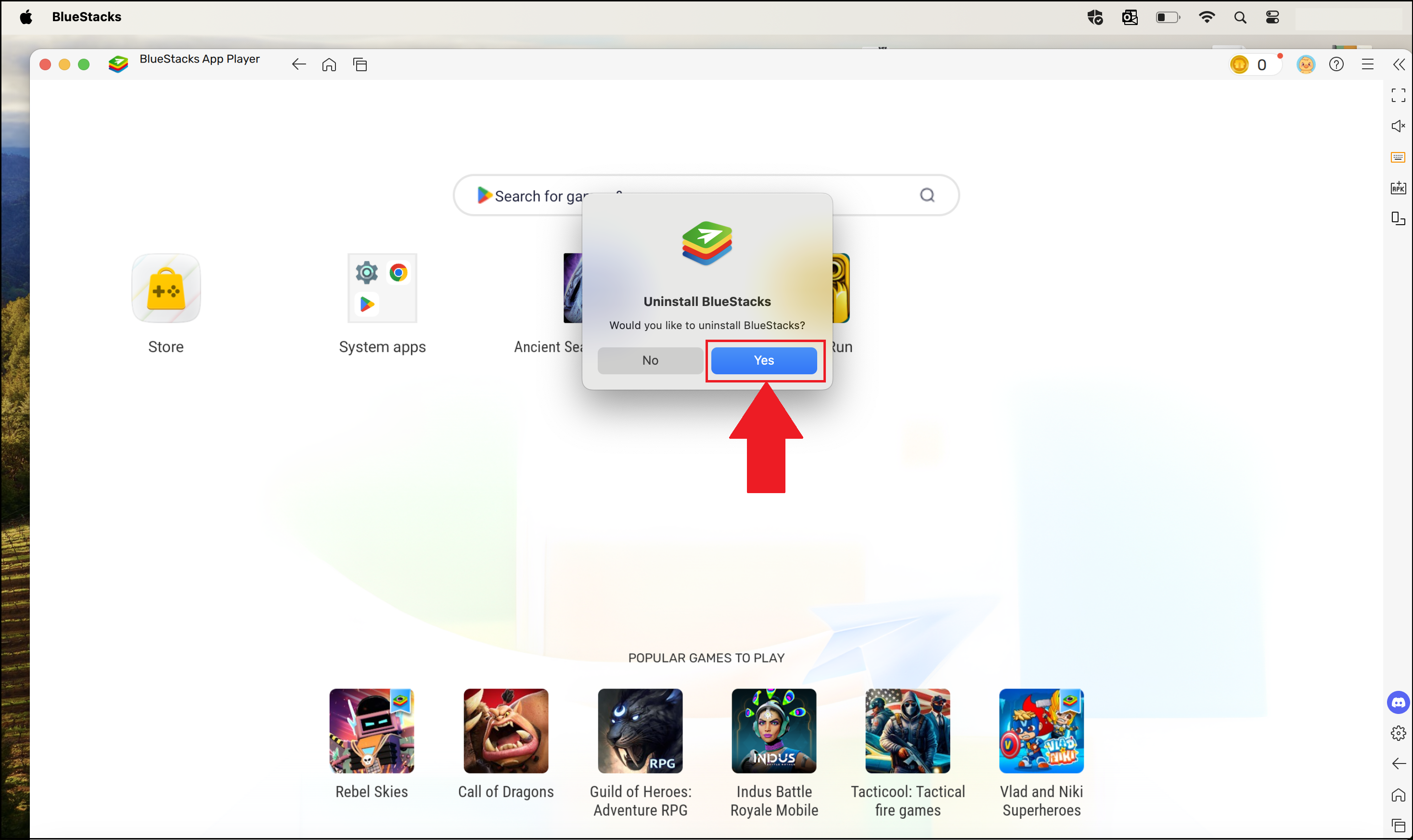 So deinstallieren Sie BlueStacks Air und Daten – BlueStacks Unterstützung