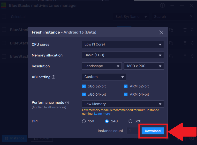 O que é Application Binary Interface (ABI) no BlueStacks 5 – Suporte BlueStacks