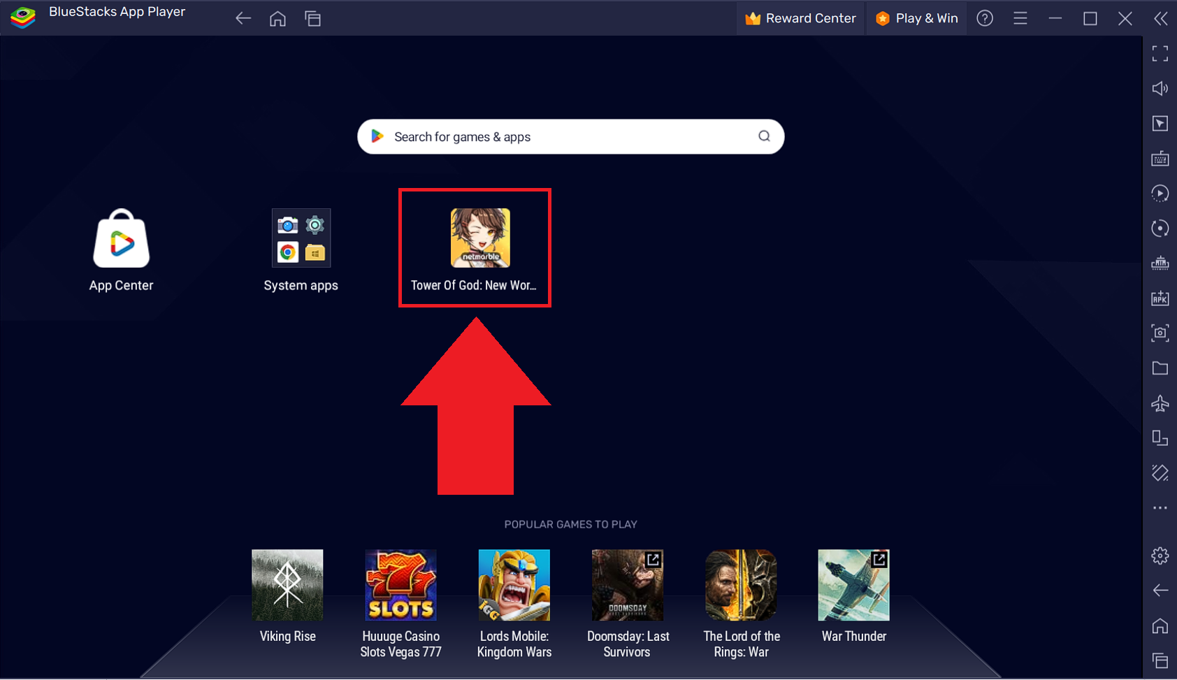 Cómo jugar Tower of God: NEW WORLD en modo horizontal en BlueStacks 5 – BlueStacks Apoyo