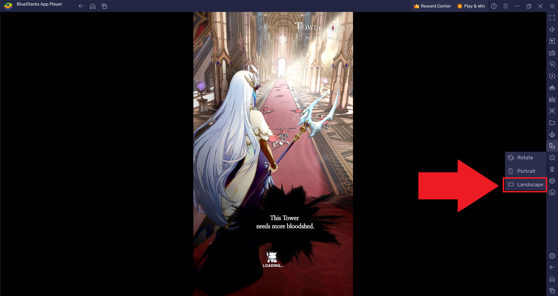 Cómo jugar Tower of God: NEW WORLD en modo horizontal en BlueStacks 5 – BlueStacks Apoyo