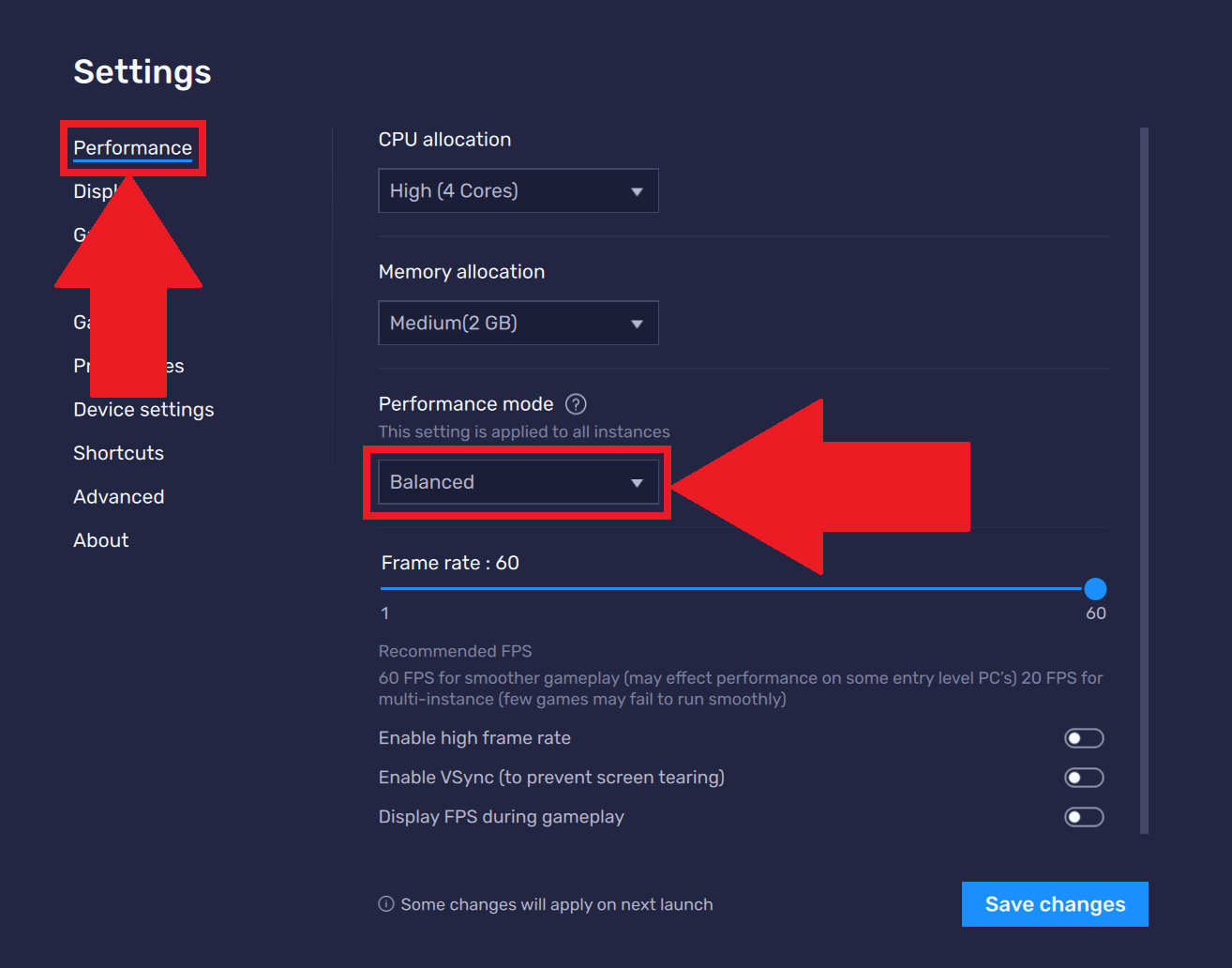How to use Performance mode on BlueStacks 5 – BlueStacks Support
