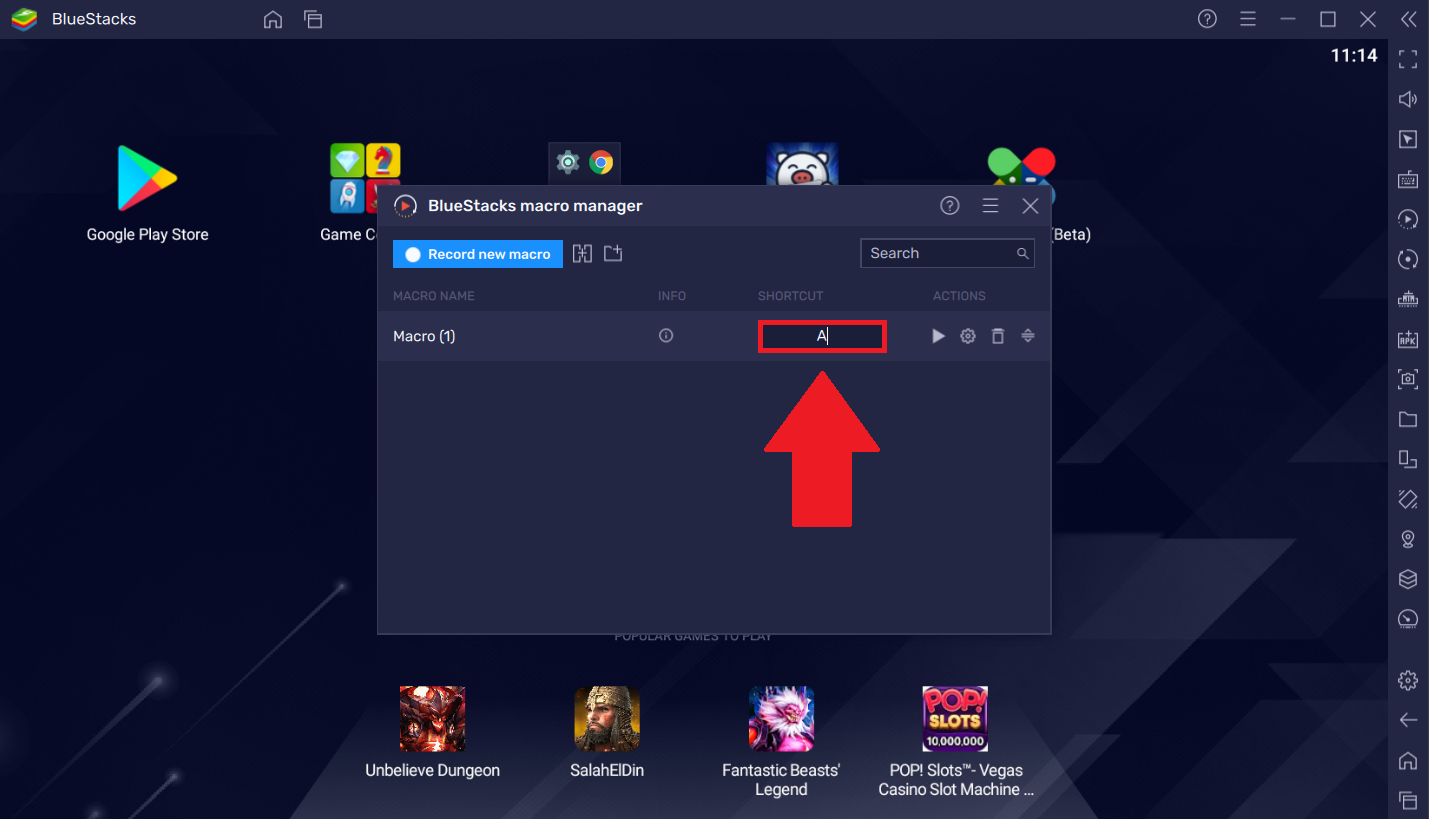 How to create single or double key shortcuts on BlueStacks 5 ...