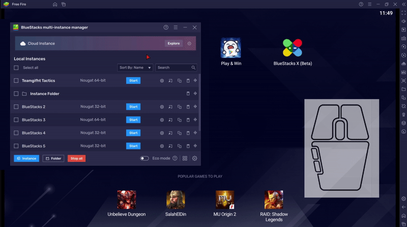 How to organize instances in the Multi-instance Manager on BlueStacks 5 ...