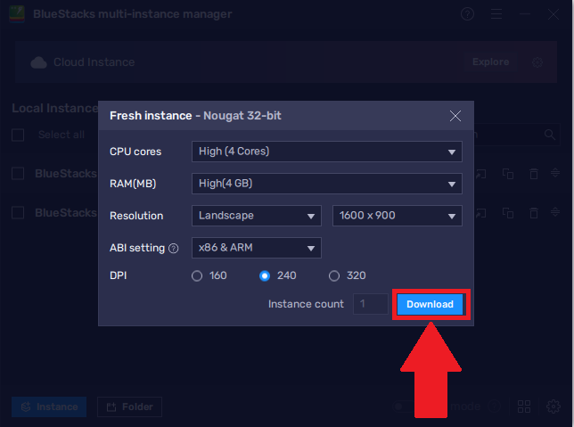 Cómo crear una instancia de Android Nougat de 32 bits en BlueStacks 5 ...