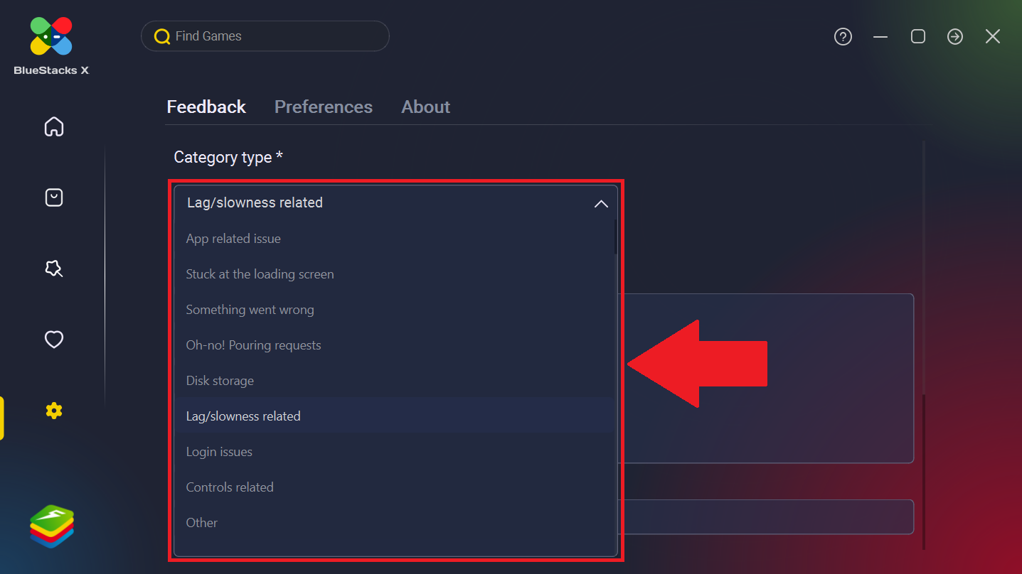 How to report a problem on BlueStacks X – BlueStacks Support