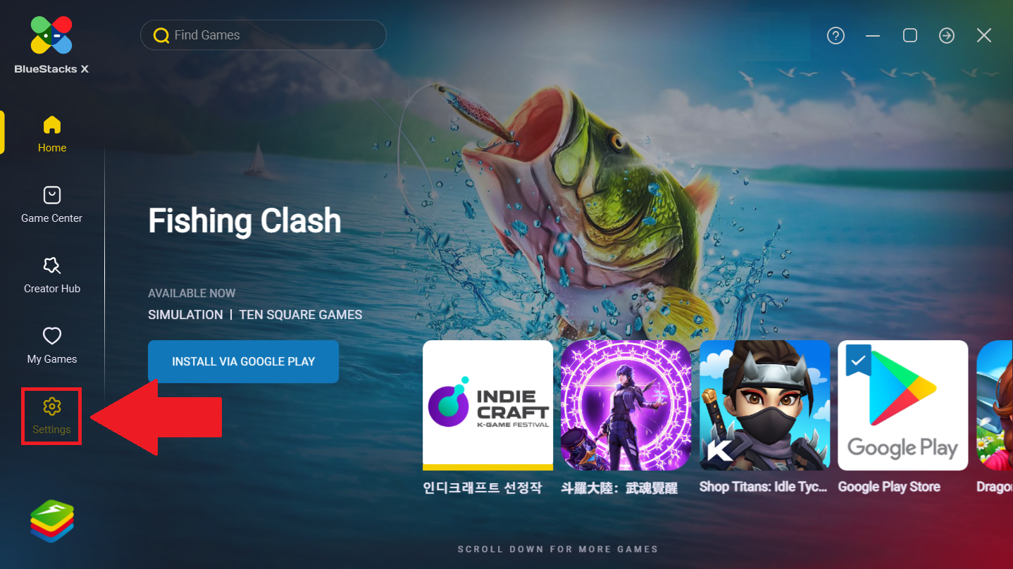 How to use BlueStacks X settings – BlueStacks Support